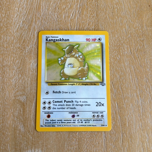 Pokemon | Toys | Holo Kangaskhan Pokemon Card 564 Jungle | Poshmark